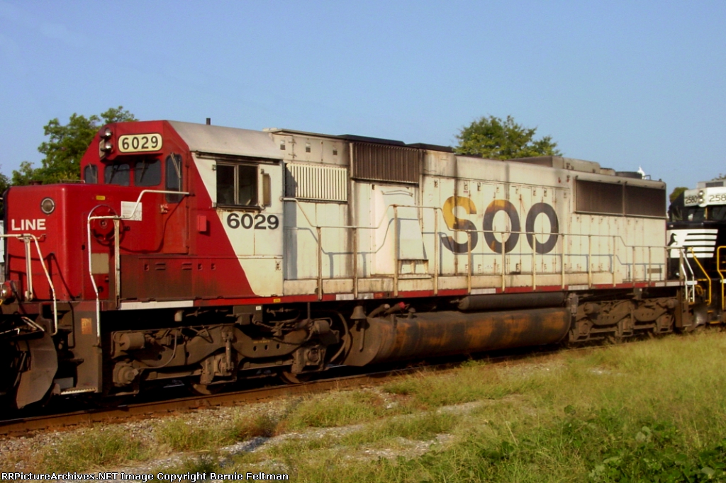 SOO Line SD60 #6029, in the consist of Birmingham bound Norfolk Southern train #137,